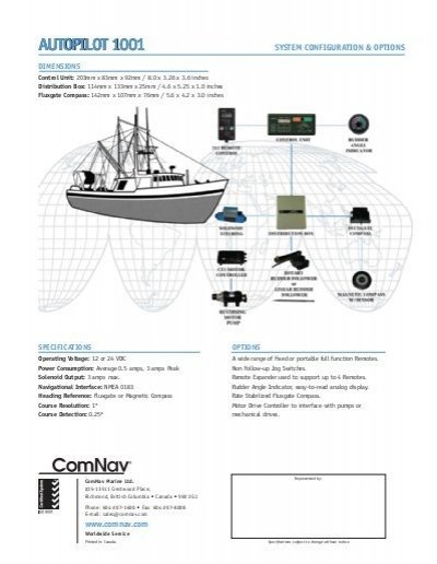 AUTOPİLOT 1001 COMNAV | | AUTOPİLOT