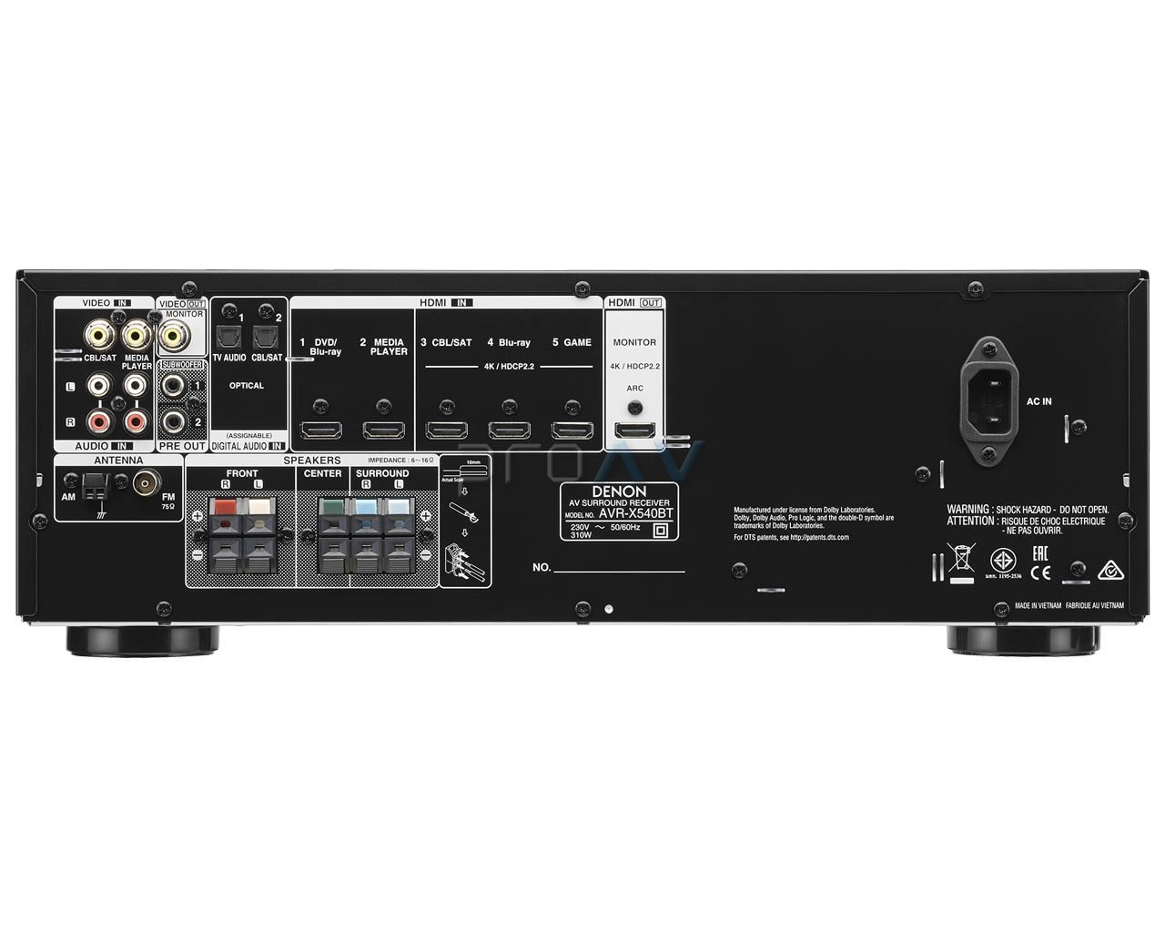 Denon AVR-X540BT Ev Sineması Amplisi