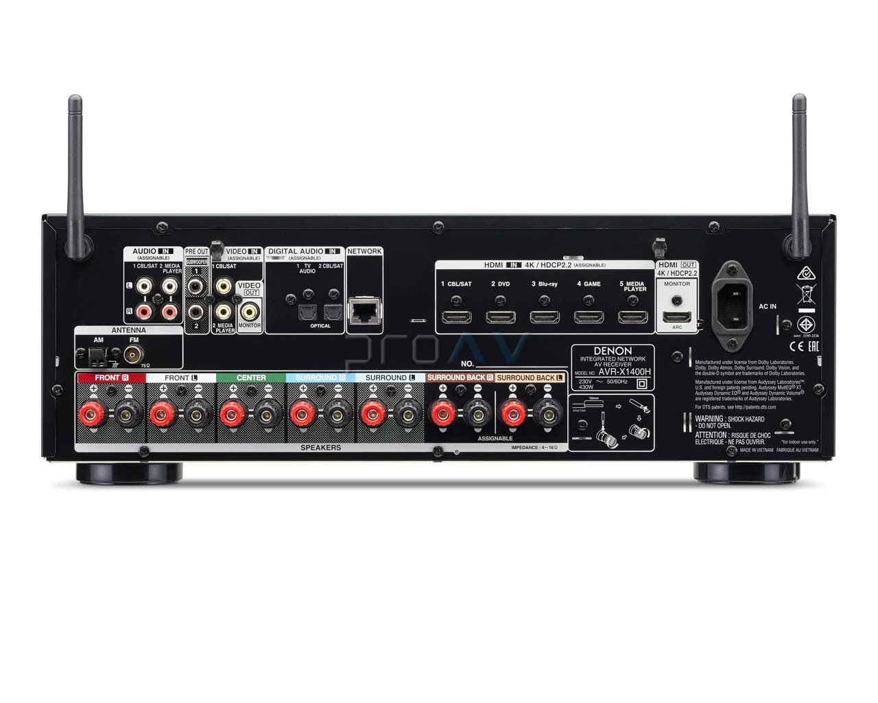 Denon AVR-X1400H Ev Sineması Amplifisi