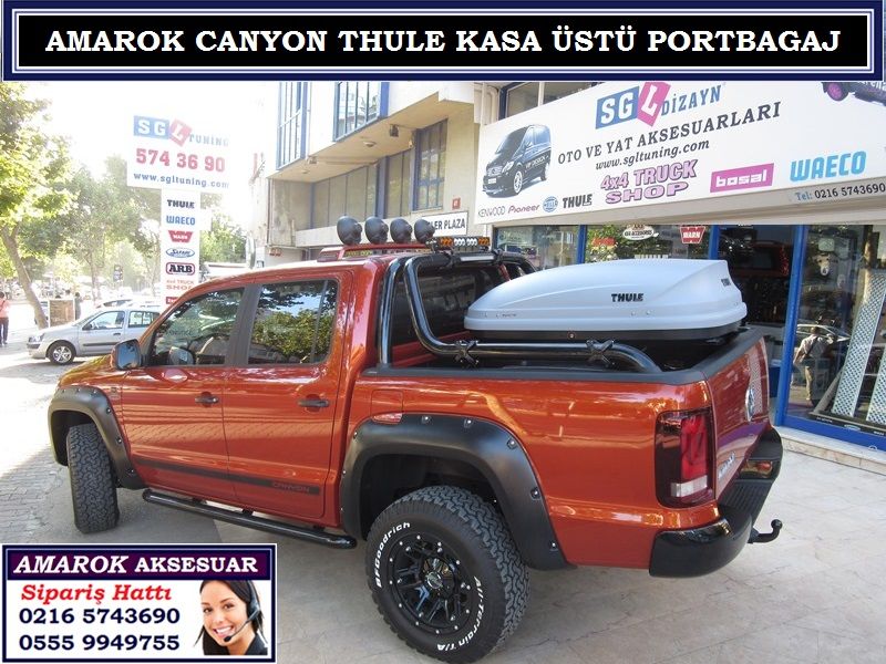 AMAROK CANYON THULE PORTBAGAJ (330 LİTRE) BOX VE BARLAR