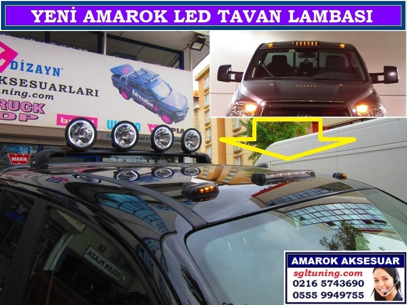 YENİ AMAROK LED TAVAN LAMBASI AMAROK AKSESUARLARI