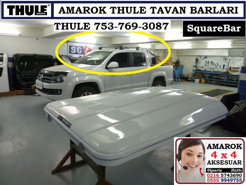 AMAROK THULE TAVAN BARLARI SguareBar 753 AMAROK AKSESUARLARI