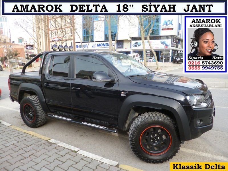 AMAROK DELTA KLASİK 18'' SİYAH JANT AMAROK AKSESUARLARI