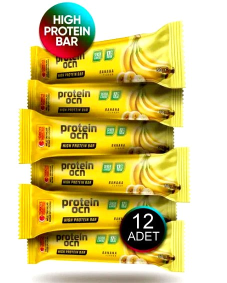 Protein Ocn PROTEİN BAR 12 Adet Muz Aromalı | ProteinOcn