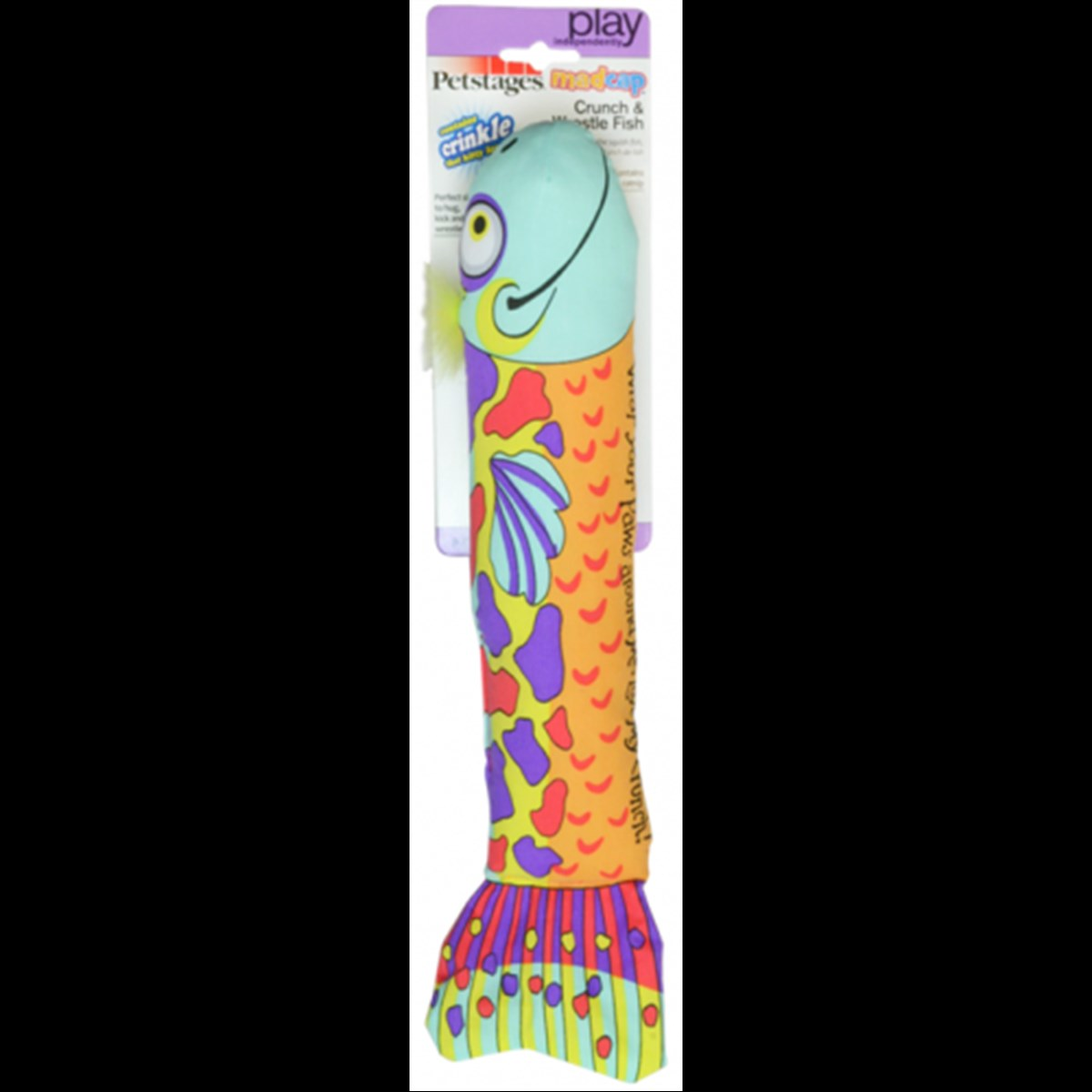 Petstages Crunch Fish Hışırtılı Balık Kedi Oyuncağı 38 cm | Petza