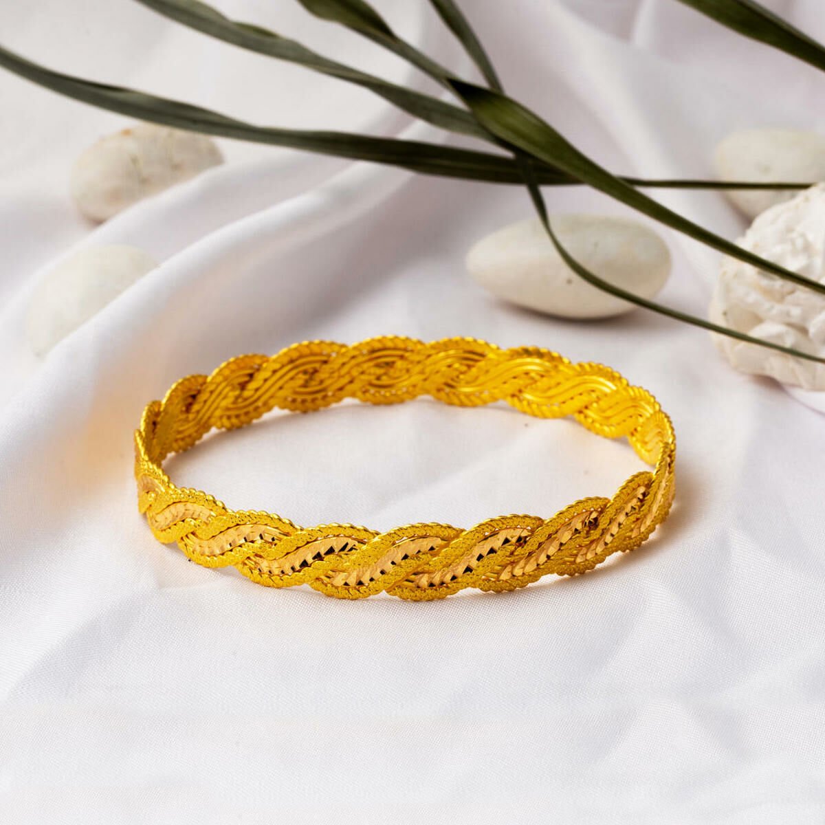 22 Ayar Altın El Örgüsü Burma Bilezik 30 gr. ｜ Bilezikci Örgü Burma Bilezik