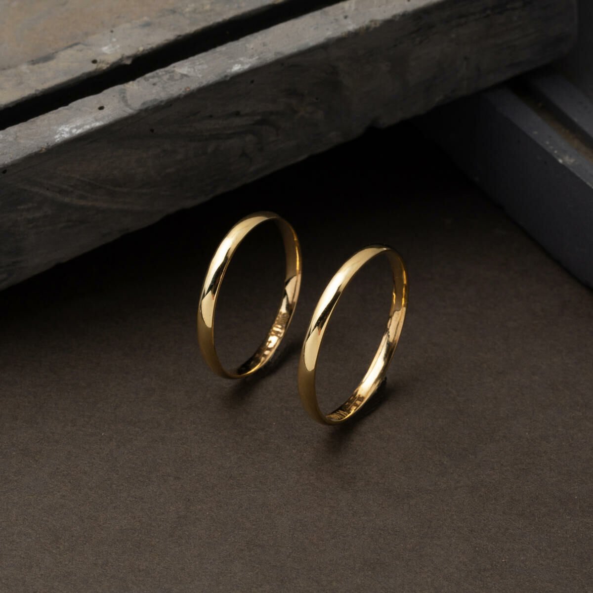 Klasik İnce 14 Ayar Kadın Altın Alyans 2 mm. ｜ Bilezikci Kadın Altın Alyans