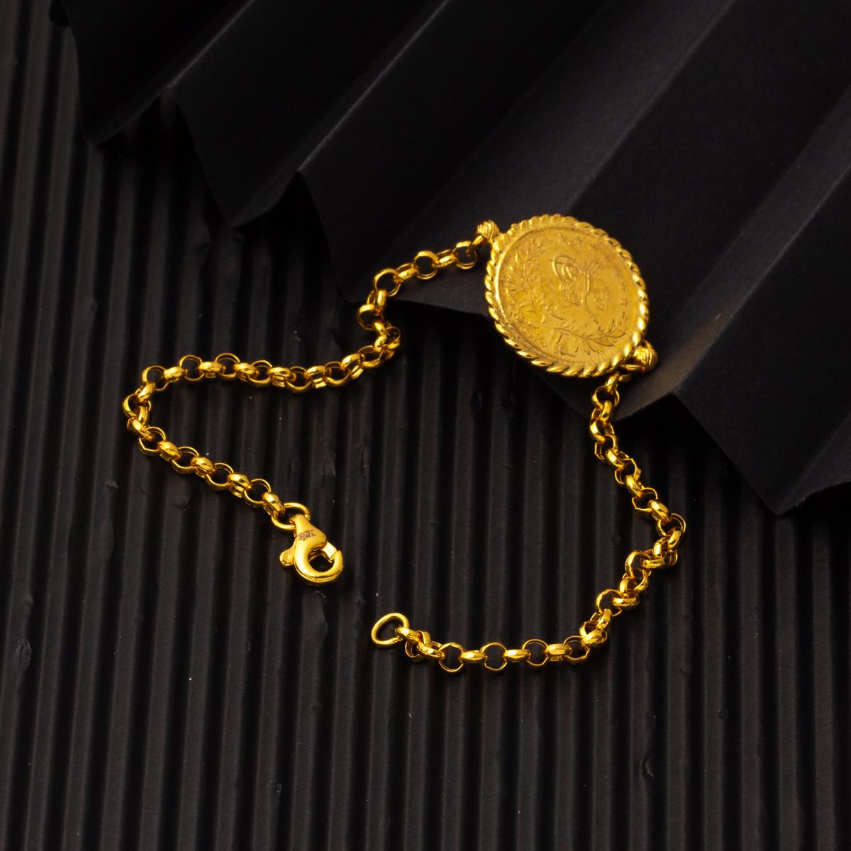 22 Ayar Altın Çeyrek Reşatlı Bileklik ｜ Bilezikci Reşat Altınlı Bileklik