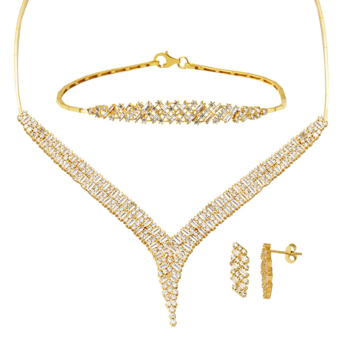 Baget Işıltısı Altın Set Takımı ｜ Bilezikci Baget Altın Set