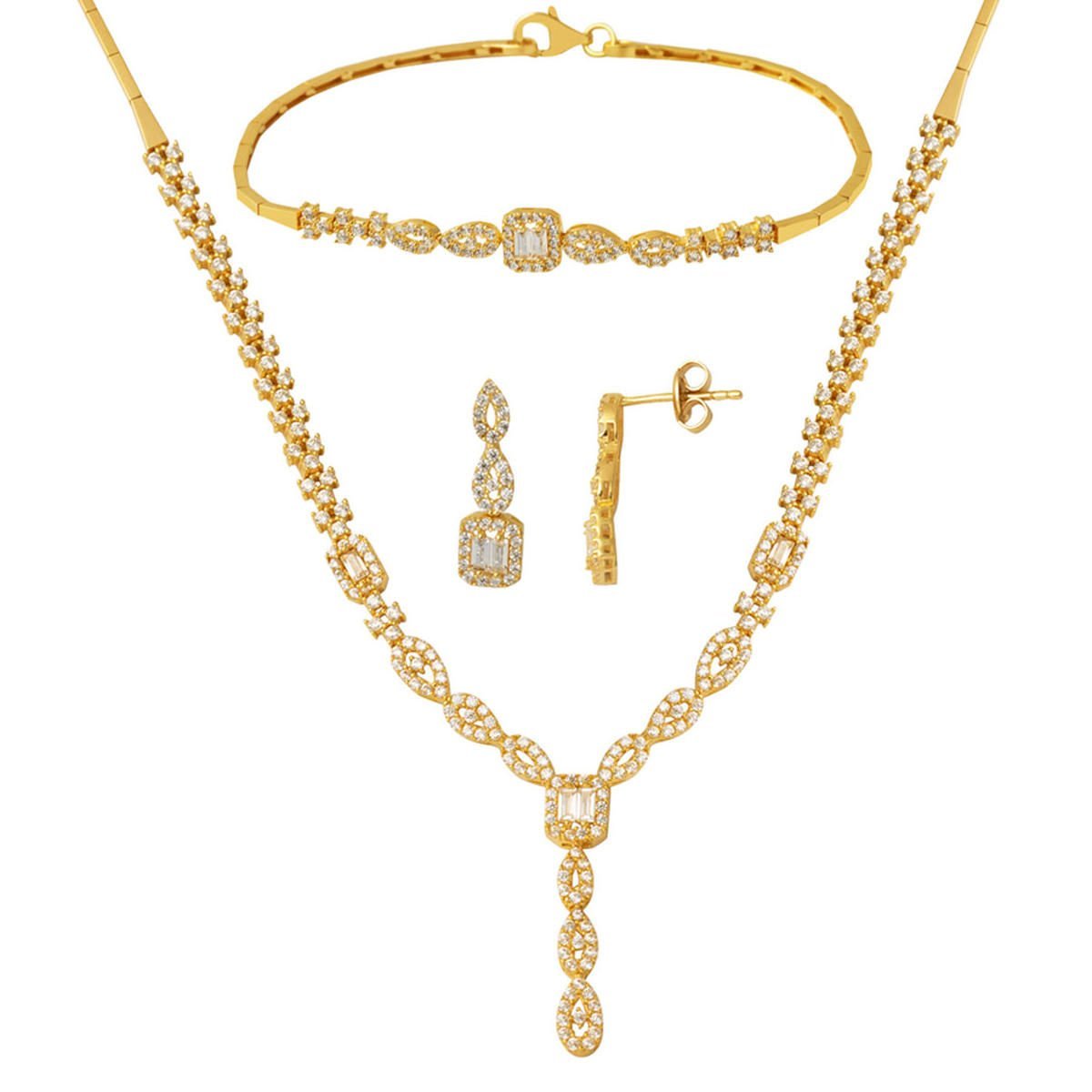 Sarı Altın Baget Set Takımı ｜ Bilezikci Baget Altın Set