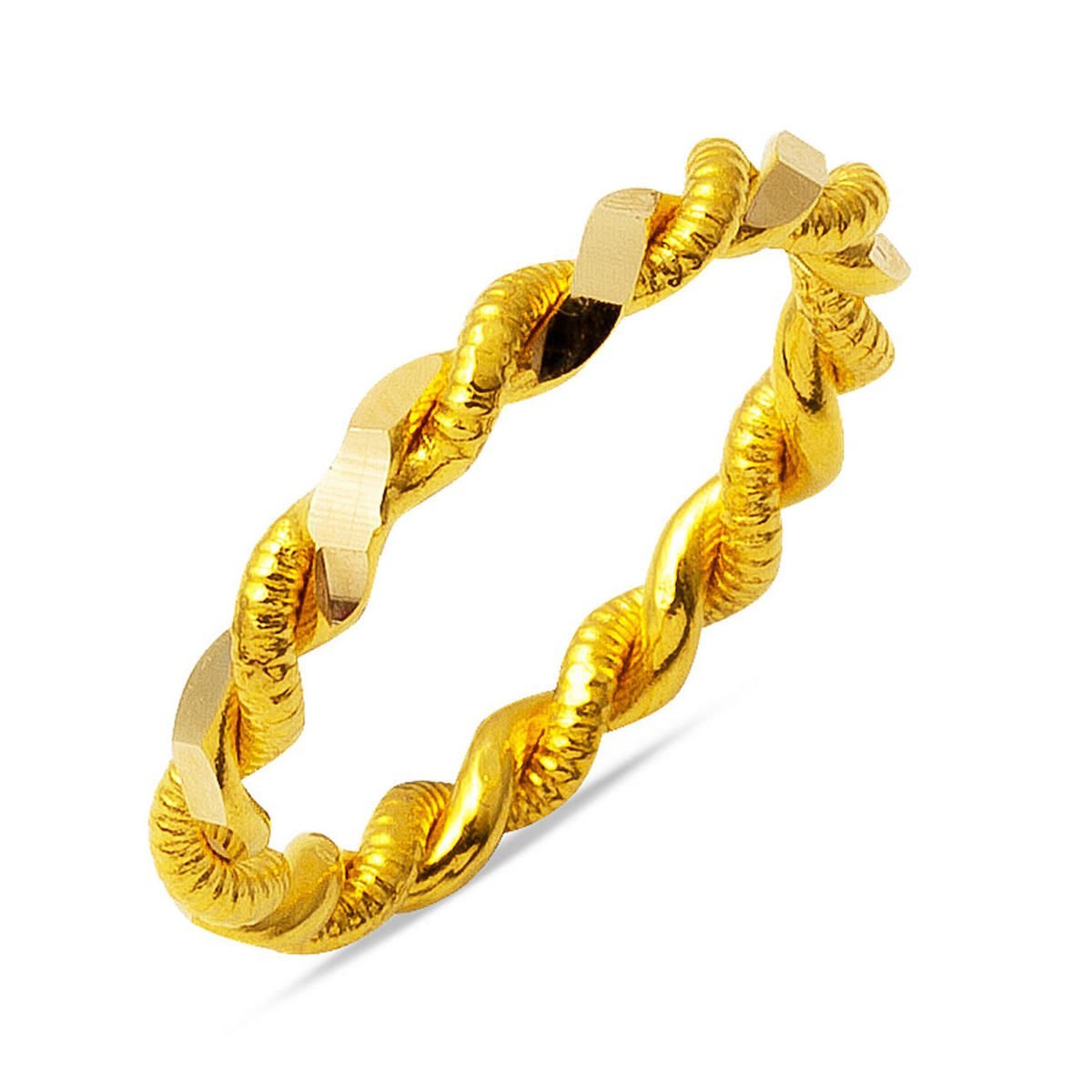 İkili Burma 22 Ayar Altın Yüzük ｜ Bilezikci 22 Ayar Burma Yüzük