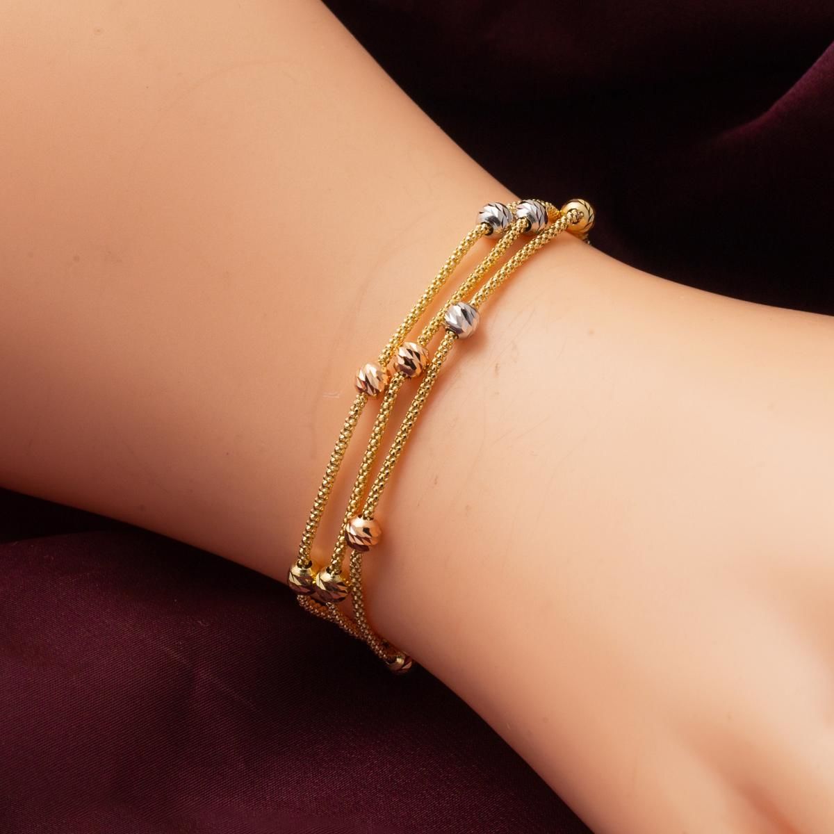 Altın Dorika Toplu 14 Ayar Bileklik ｜ Bilezikci Dorika Toplu Bileklik