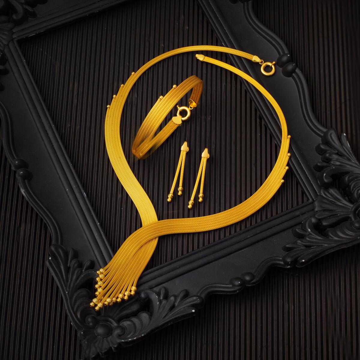 Örgü 22 Ayar Altın Takı Seti ｜ Bilezikci 22 Ayar Setler