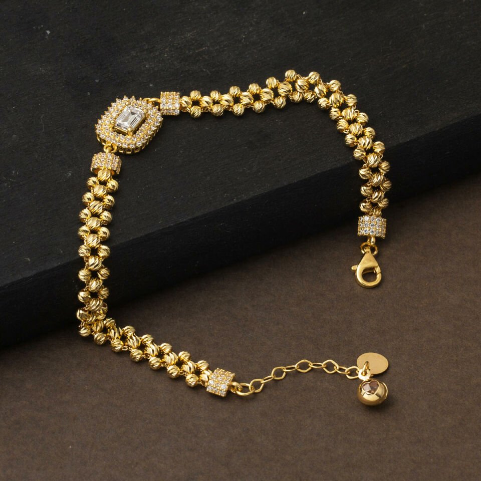 Minimal Dorika Baget Altın Bileklik ｜ Bilezikci Baget Bileklik