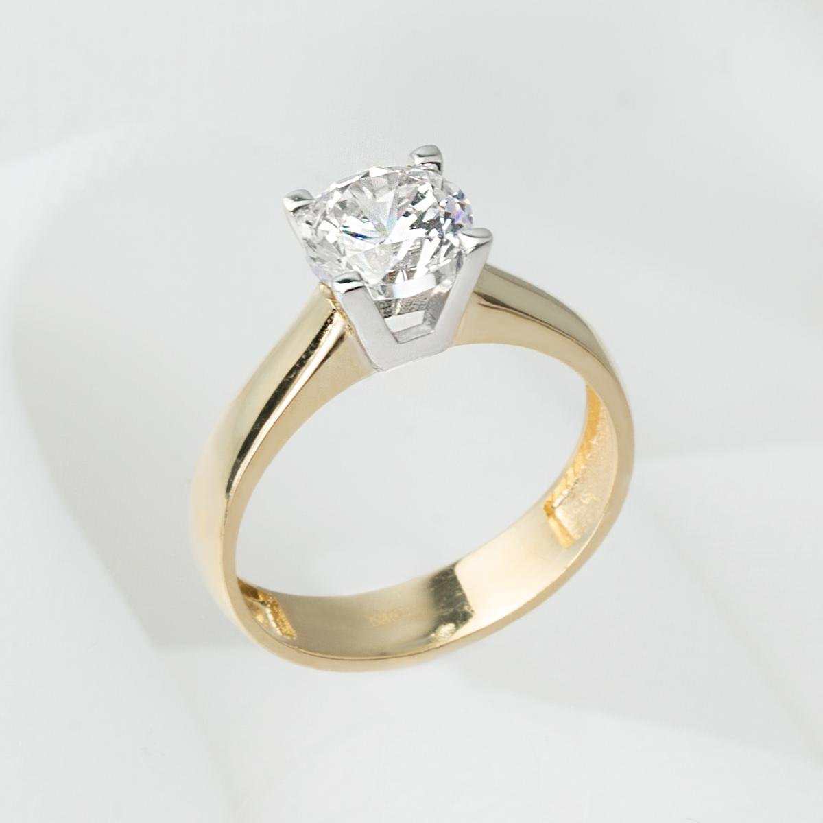 Rana 14 Ayar Altın Tektaş Yüzük ｜ Bilezikci