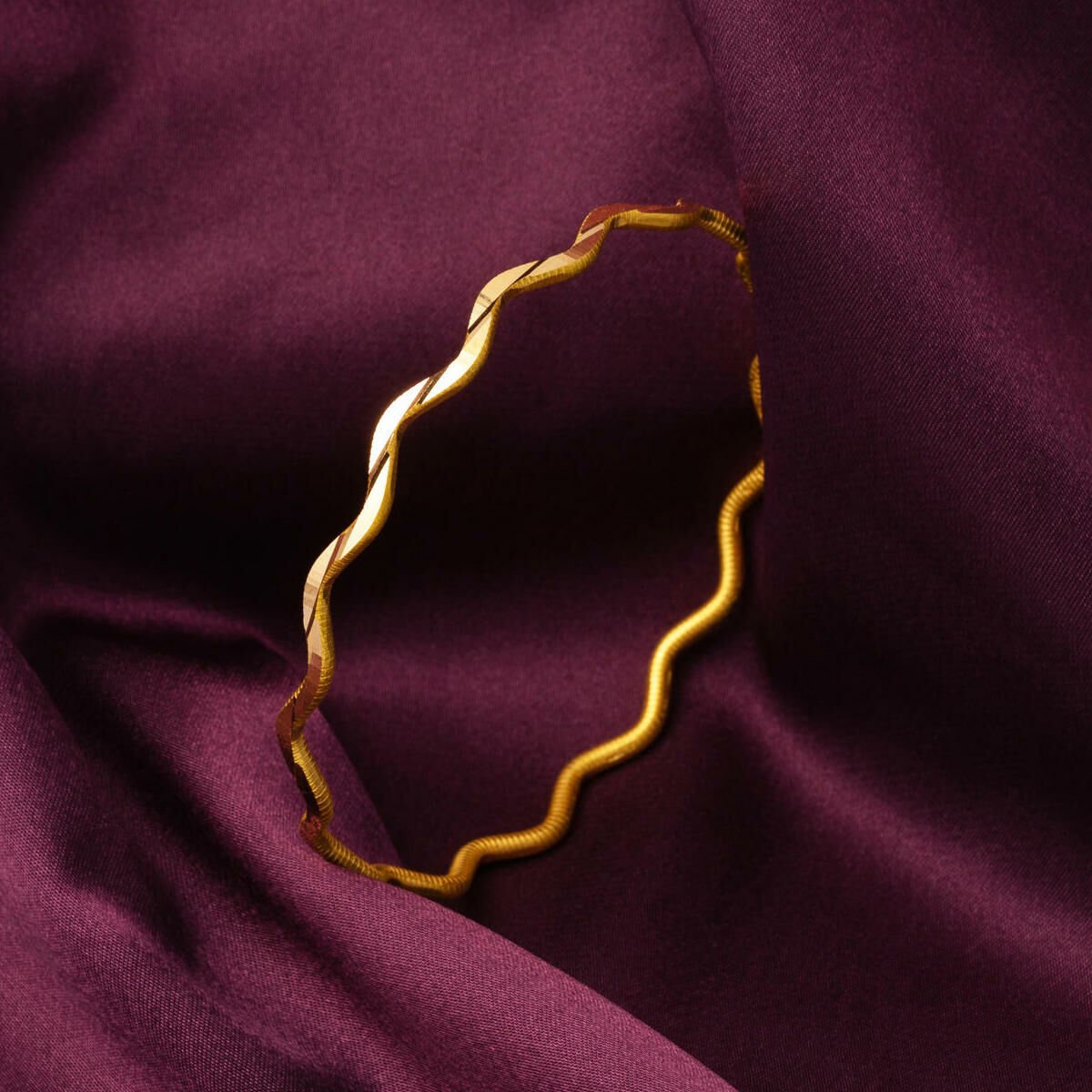 Zikzaklı 22 Ayar Ajda Altın Bilezik 8 Gr. ｜ Bilezikci Zikzaklı Ajda Bilezik