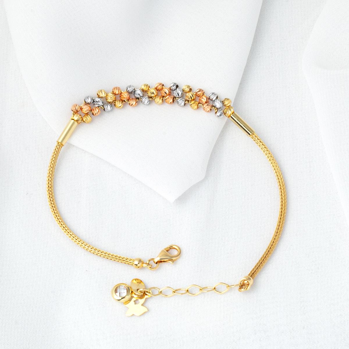 Dorika Renkli Toplu Altın Bileklik ｜ Bilezikci Dorika Toplu Bileklik