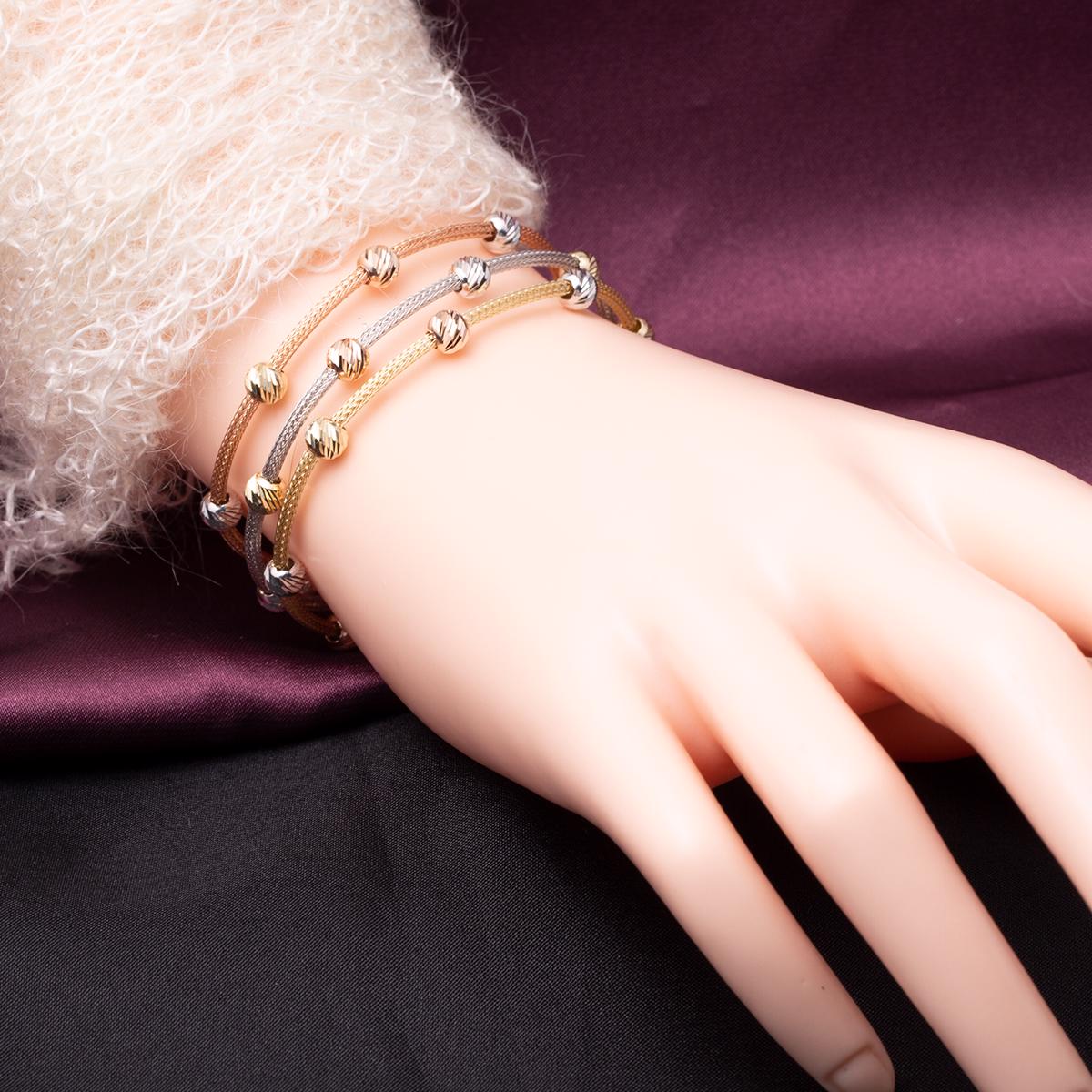 Tria Dorika 14 Ayar Altın Bileklik ｜ Bilezikci Dorika Toplu Bileklik