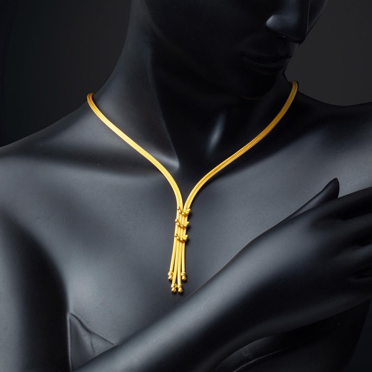 Örgü Zincirli 22 Ayar Altın Gelin Gerdanlığı ｜ Bilezikci Altın ...