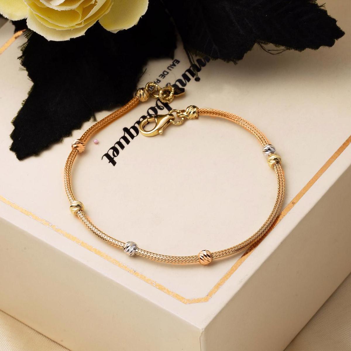 Dorika Toplu Rose Altın Bileklik ｜ Bilezikci Dorika Toplu Bileklik