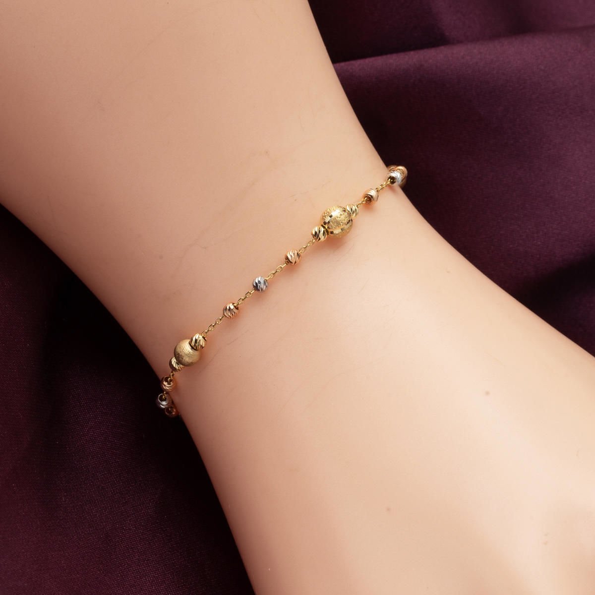 Dorika Tasarım 14 Ayar Altın Bileklik ｜ Bilezikci Dorika Toplu Bileklik