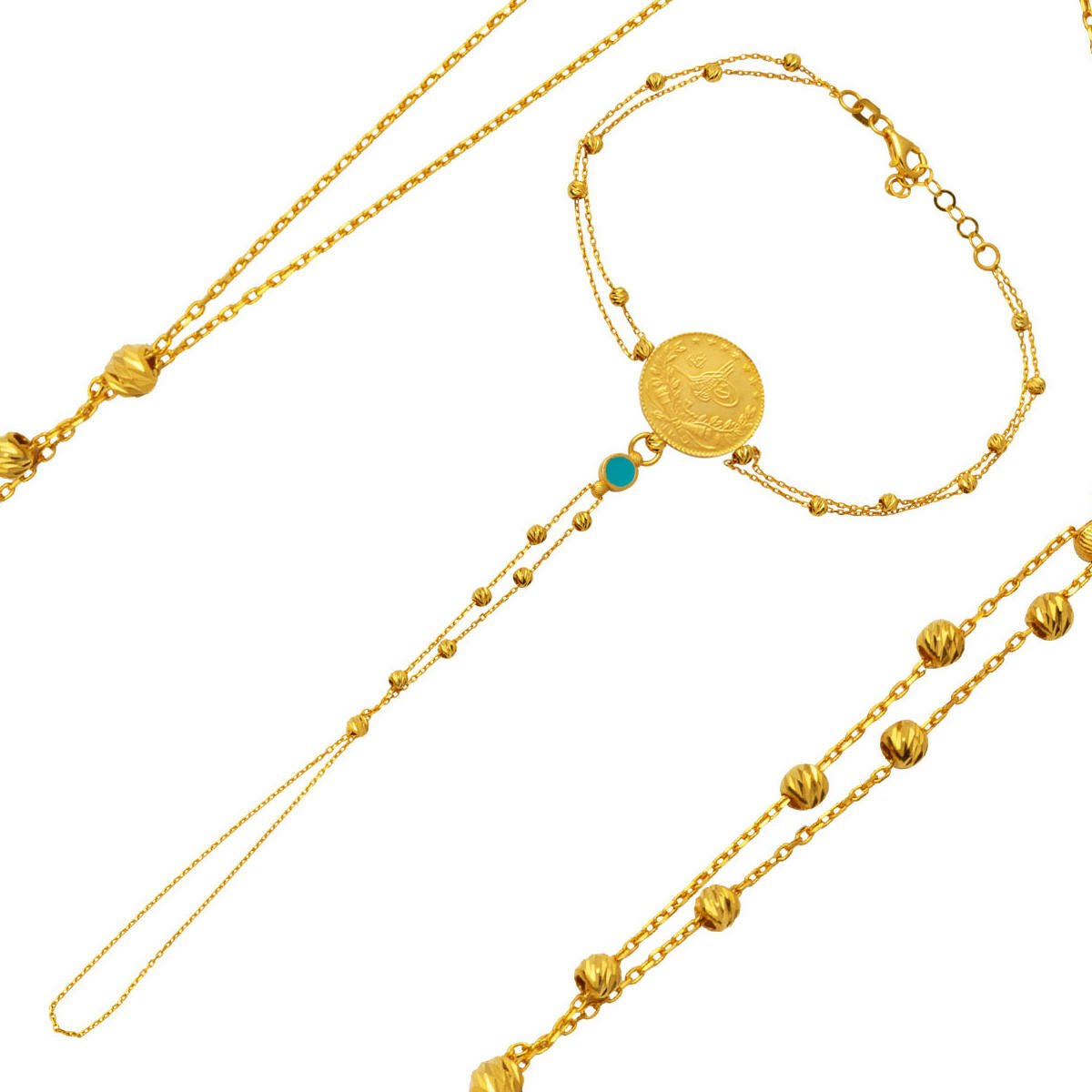 22 Ayar Yarım Reşatlı Şahmeran Bileklik ｜ Bilezikci Şahmeran Bileklik