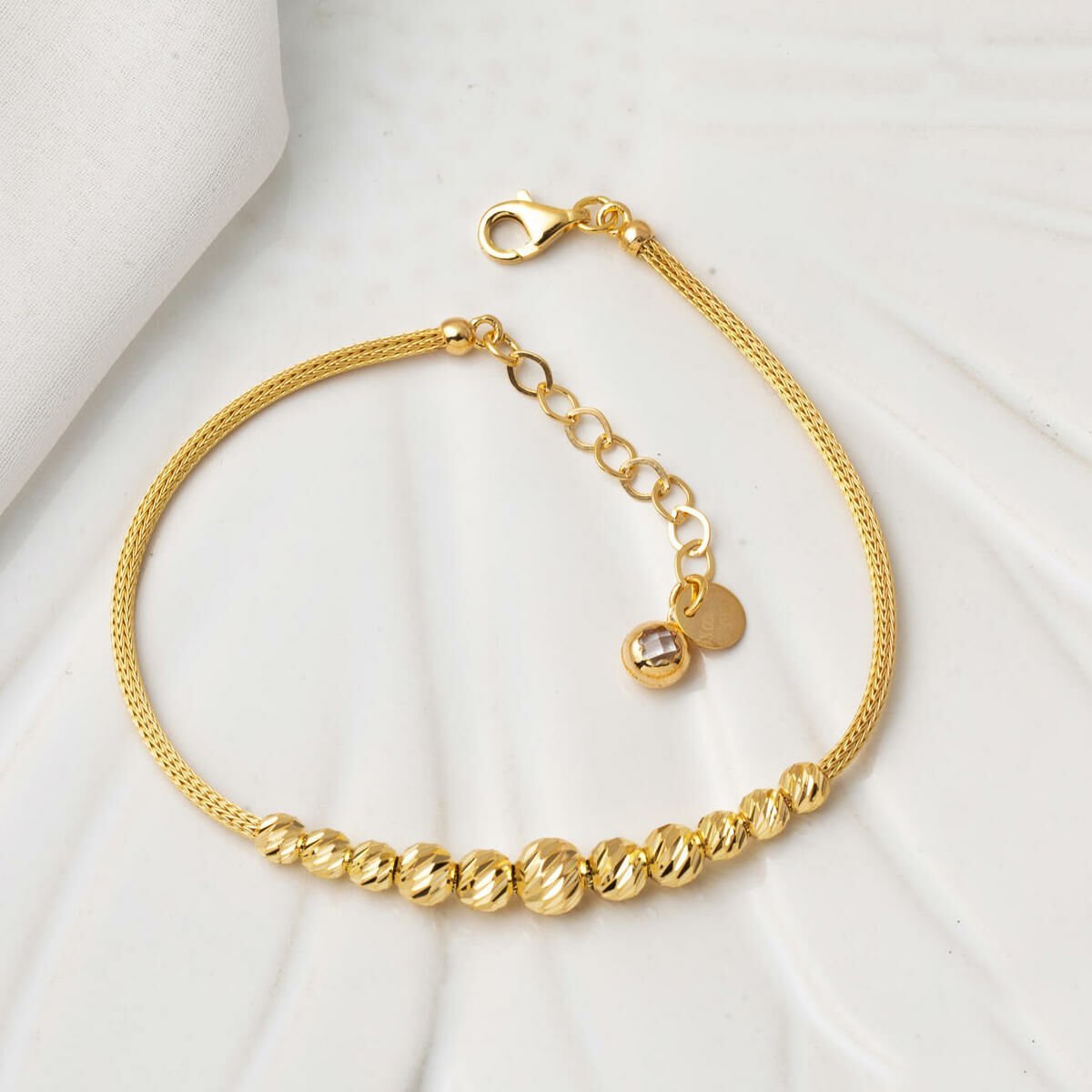 14 Ayar Dorika Toplu Kalze Altın Bileklik ｜ Bilezikci Dorika Toplu Bileklik