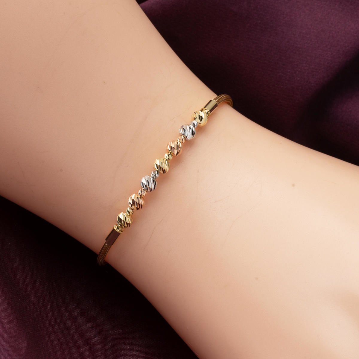 14 Ayar Kalze Zincir Dorika Toplu Altın Bileklik ｜ Bilezikci Dorika Toplu Bileklik