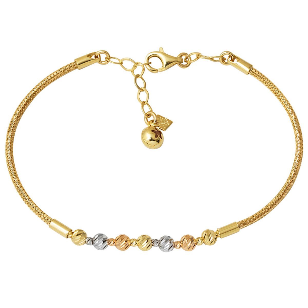 14 Ayar Kalze Zincir Dorika Toplu Altın Bileklik ｜ Bilezikci Dorika Toplu Bileklik