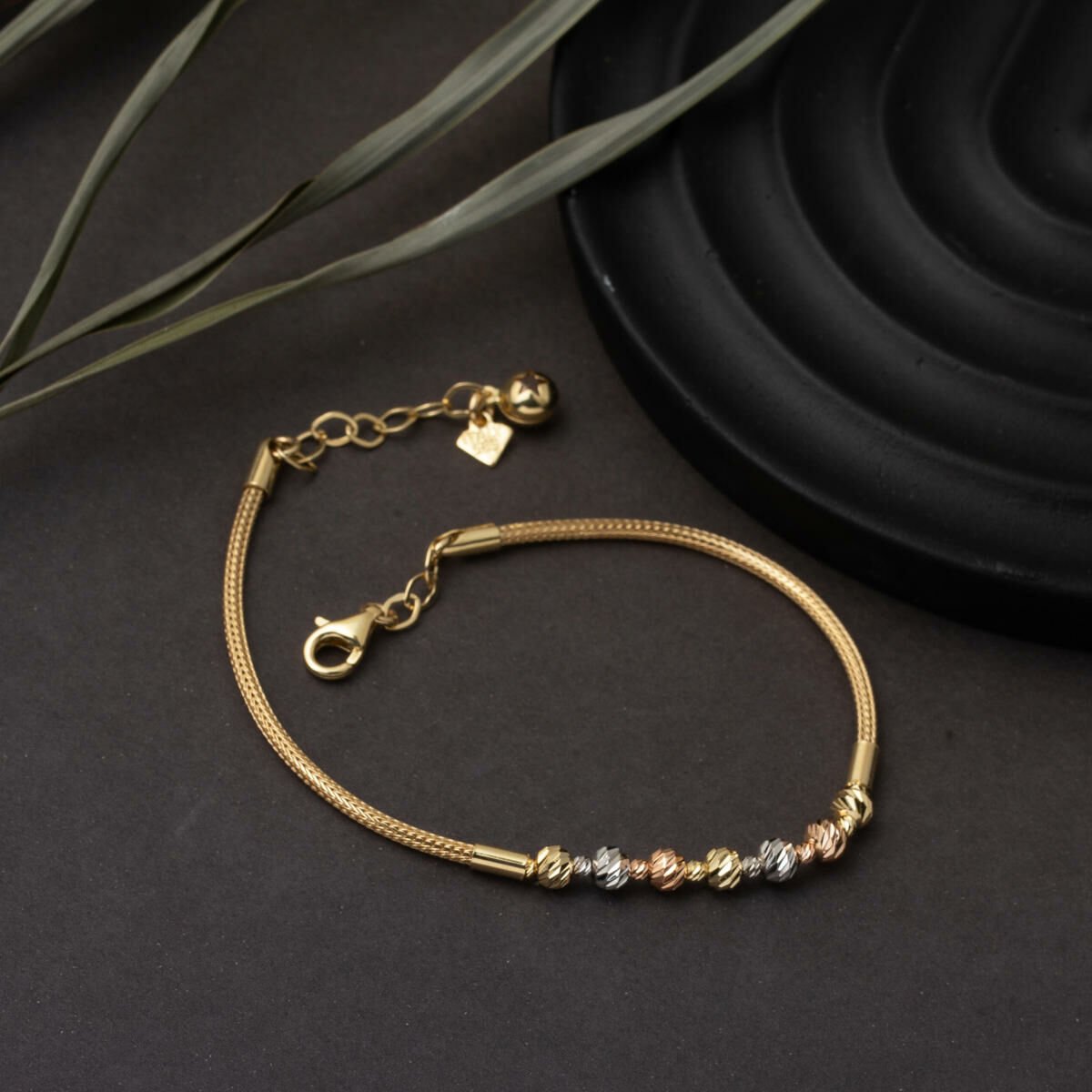 14 Ayar Kalze Zincir Dorika Toplu Altın Bileklik ｜ Bilezikci Dorika Toplu Bileklik