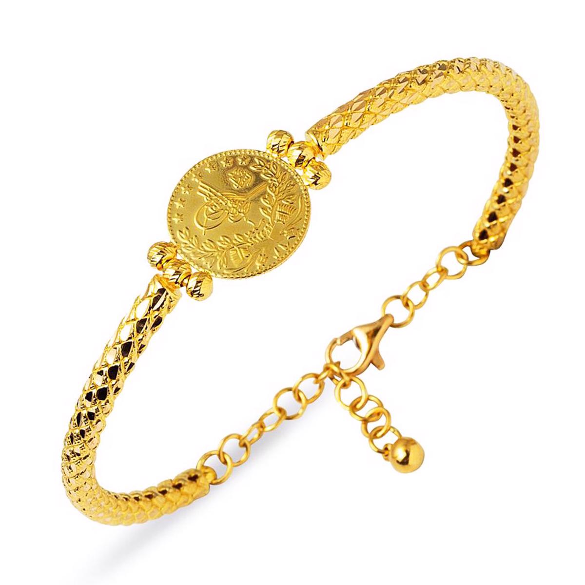 Çeyrek Reşatlı 22 Ayar Hareketli Altın Bilezik ｜ Bilezikci 22 Ayar ...