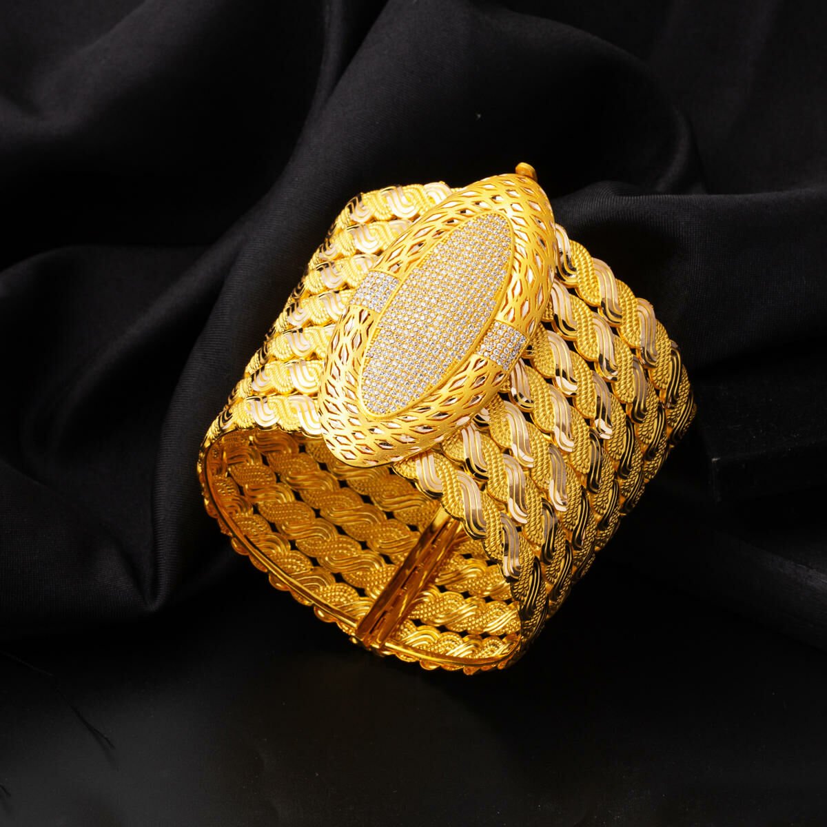 Trabzon Örgülü Trend Altın Kelepçe Bilezik ｜ Bilezikci Burma Kelepçe ...