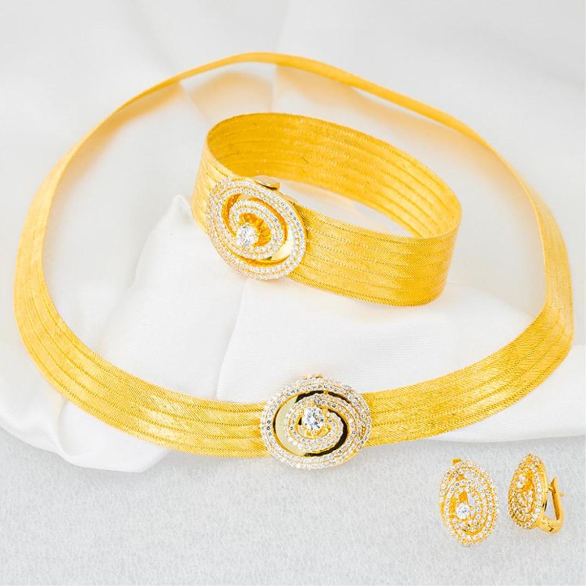 7 Sıralı 14 Ayar Altın Trabzon Hasır Set ｜ Bilezikci 14 Ayar Trabzon ...