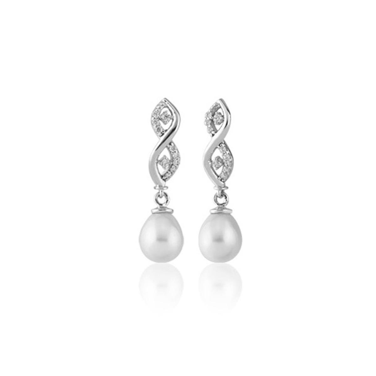 Sonsuzluk İncili Beyaz Altın Gelin Seti ｜ Bilezikci İncili Takı Setleri