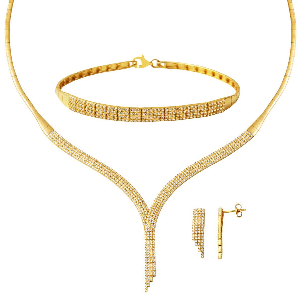 4 Sıra Suyolu Tasarım Altın Düğün Seti ｜ Bilezikci Suyolu Altın Setler