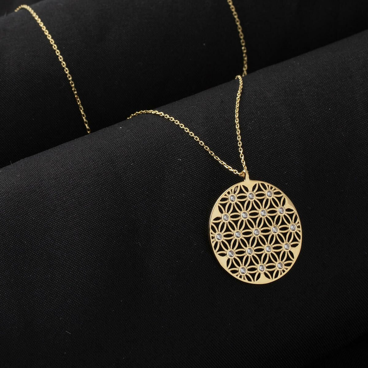 Yaşam Çiçeği Altın Kolye ｜ Bilezikci Yaşam Çiçeği Kolye