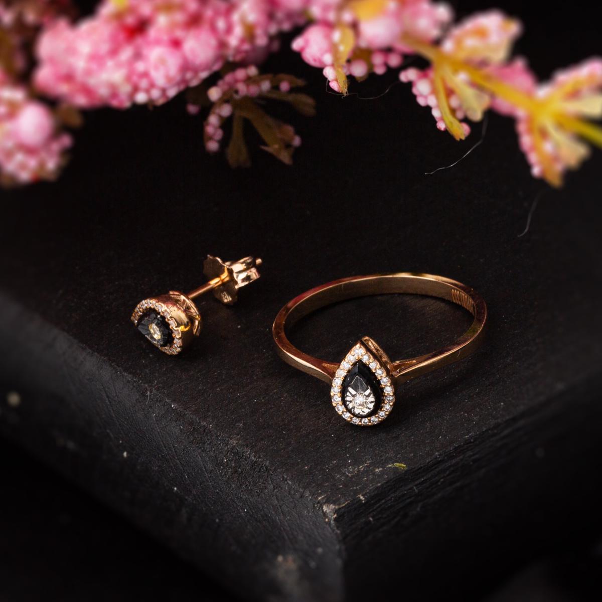 Damla 3'lü Altın Elmas Set ｜ Zer Diamond Elmas Set