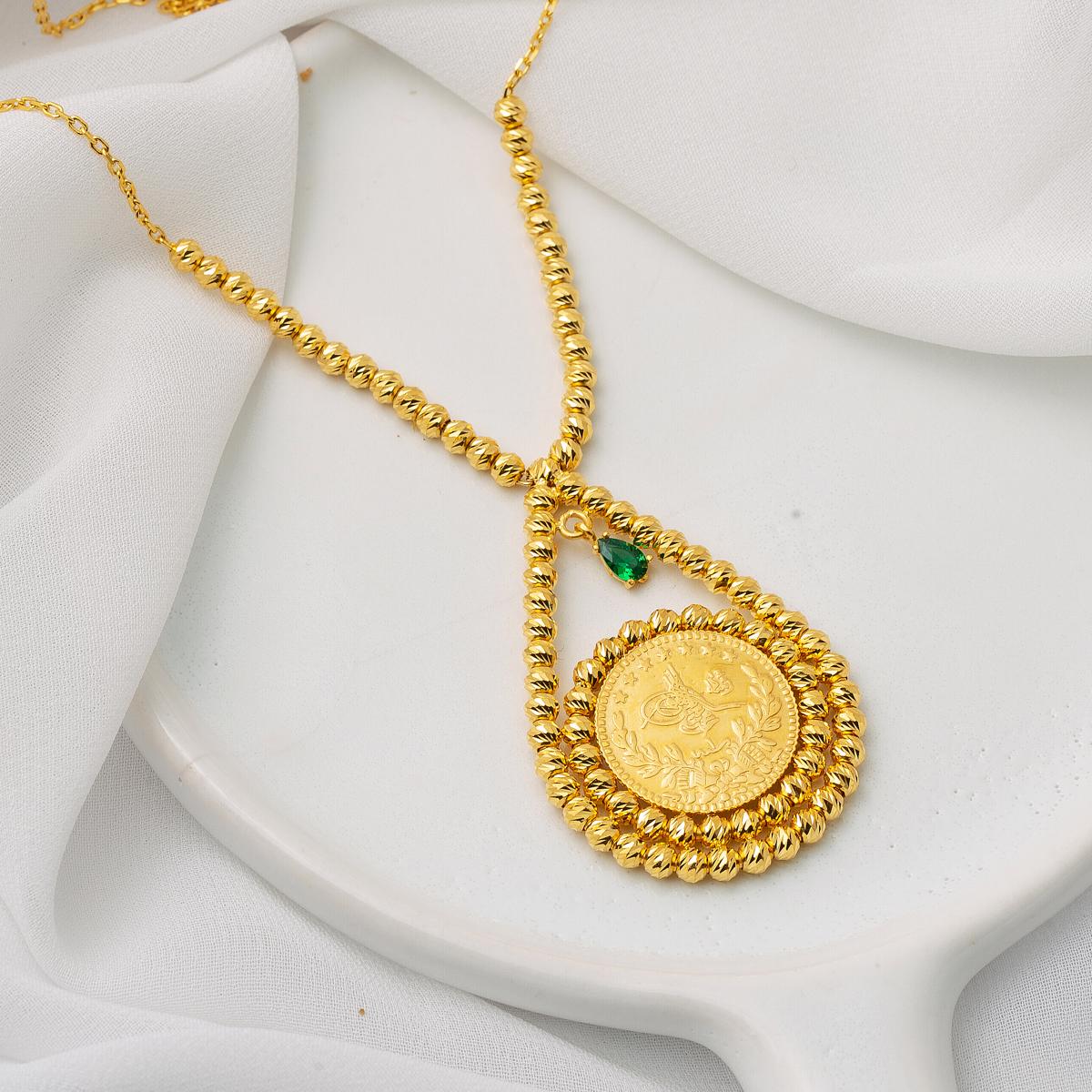 Yarım Reşat Altınlı 22 Ayar Kolye ｜ Bilezikci Reşat Altını Kolye