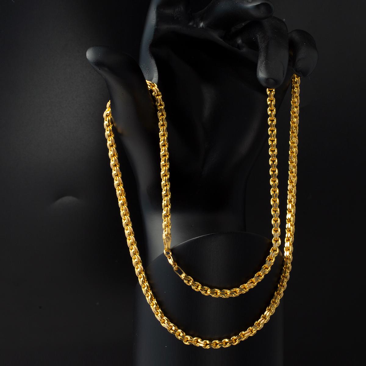 Köstek 22 Ayar Altın Zincir 55 cm ｜ Bilezikci 22 Ayar Zincir