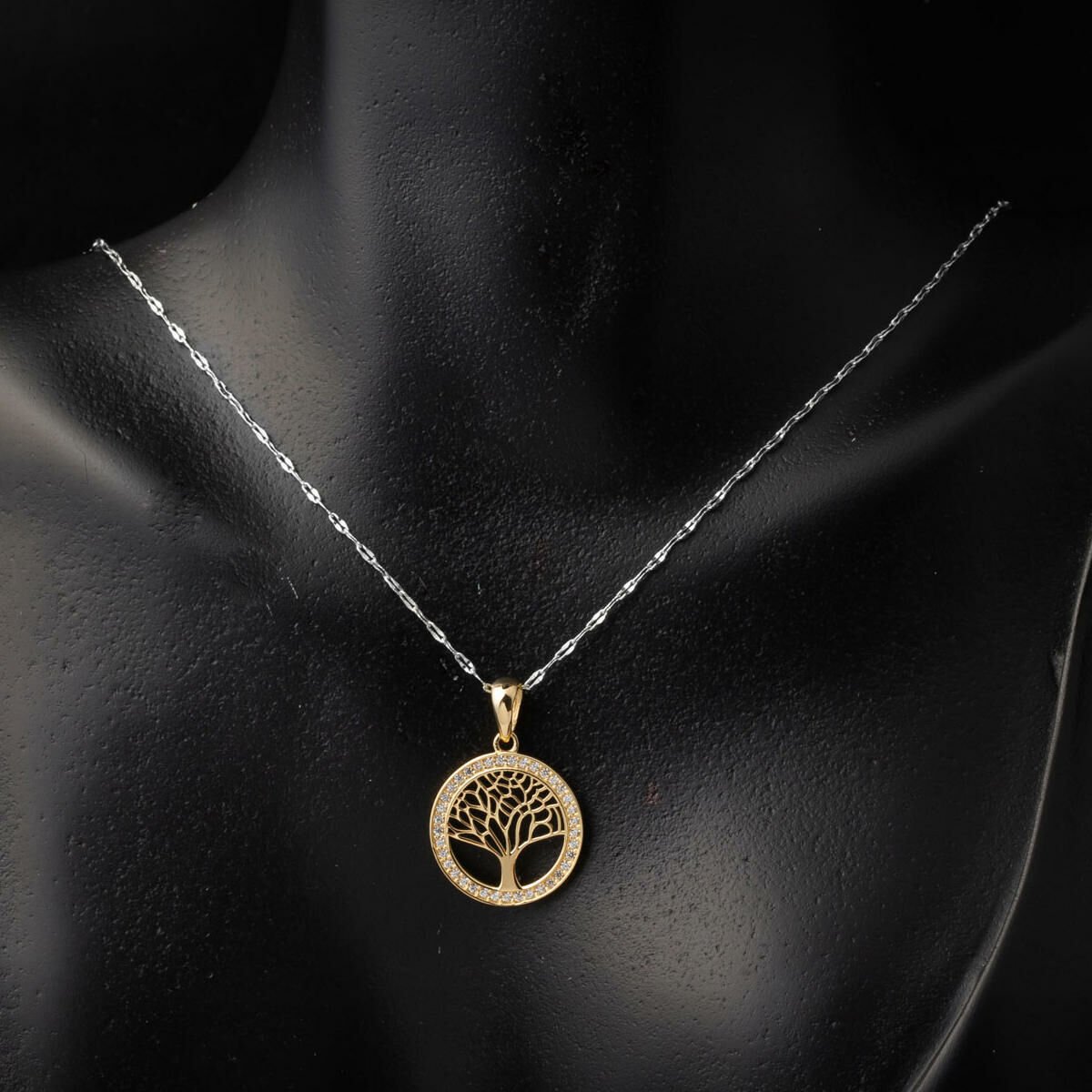 Yaşam Ağacı 14 Ayar Altın Kolye Ucu ｜ Bilezikci Kolye Uçları