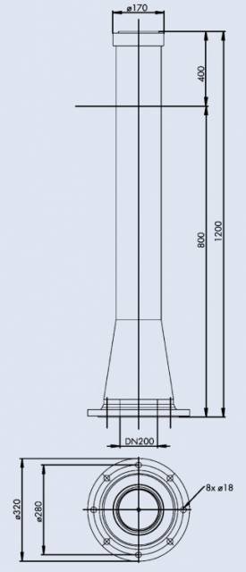 Hollow Jet Nozul 130/10 E - Paslanmaz Çelik