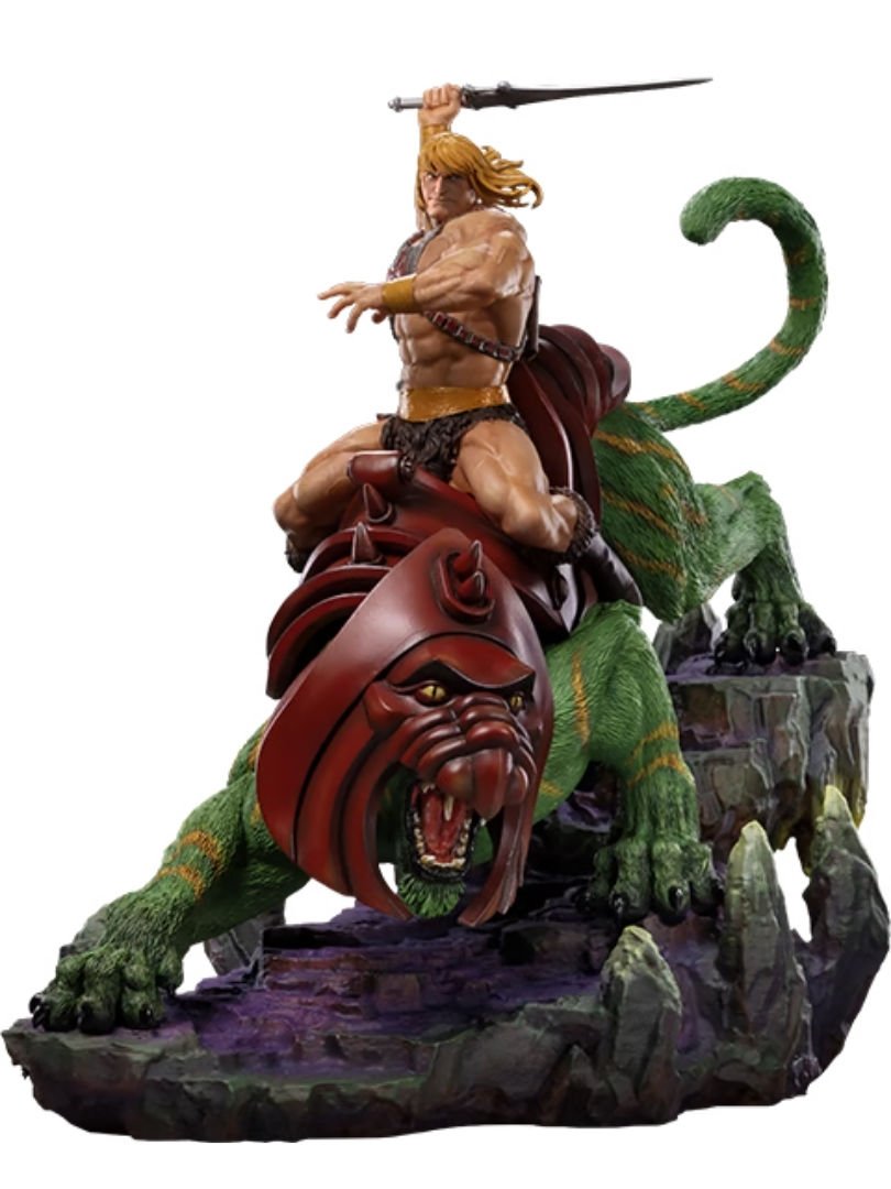 Masters of the Universe - He-Man & Battle-Cat 1/10 Art Scale Limited Edition Heykel