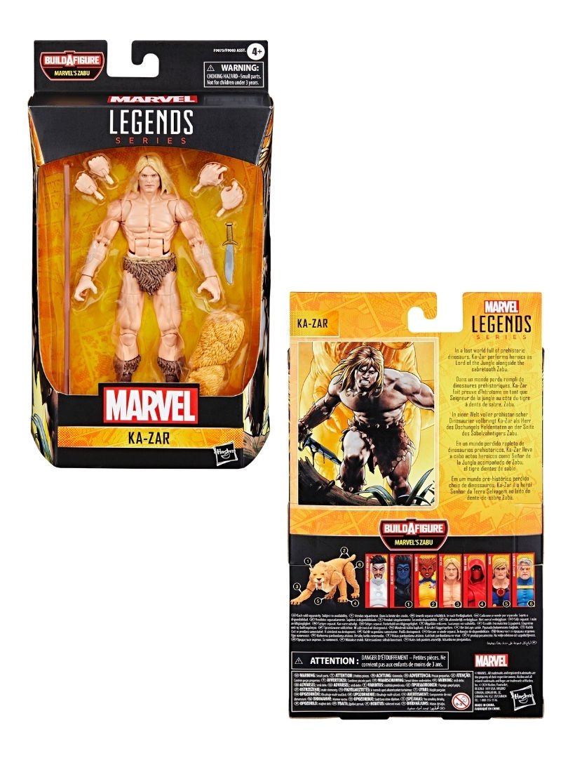Marvel Legends Ka-Zar (Comics) Aksiyon Figürü (Marvel's Zabu BAF)
